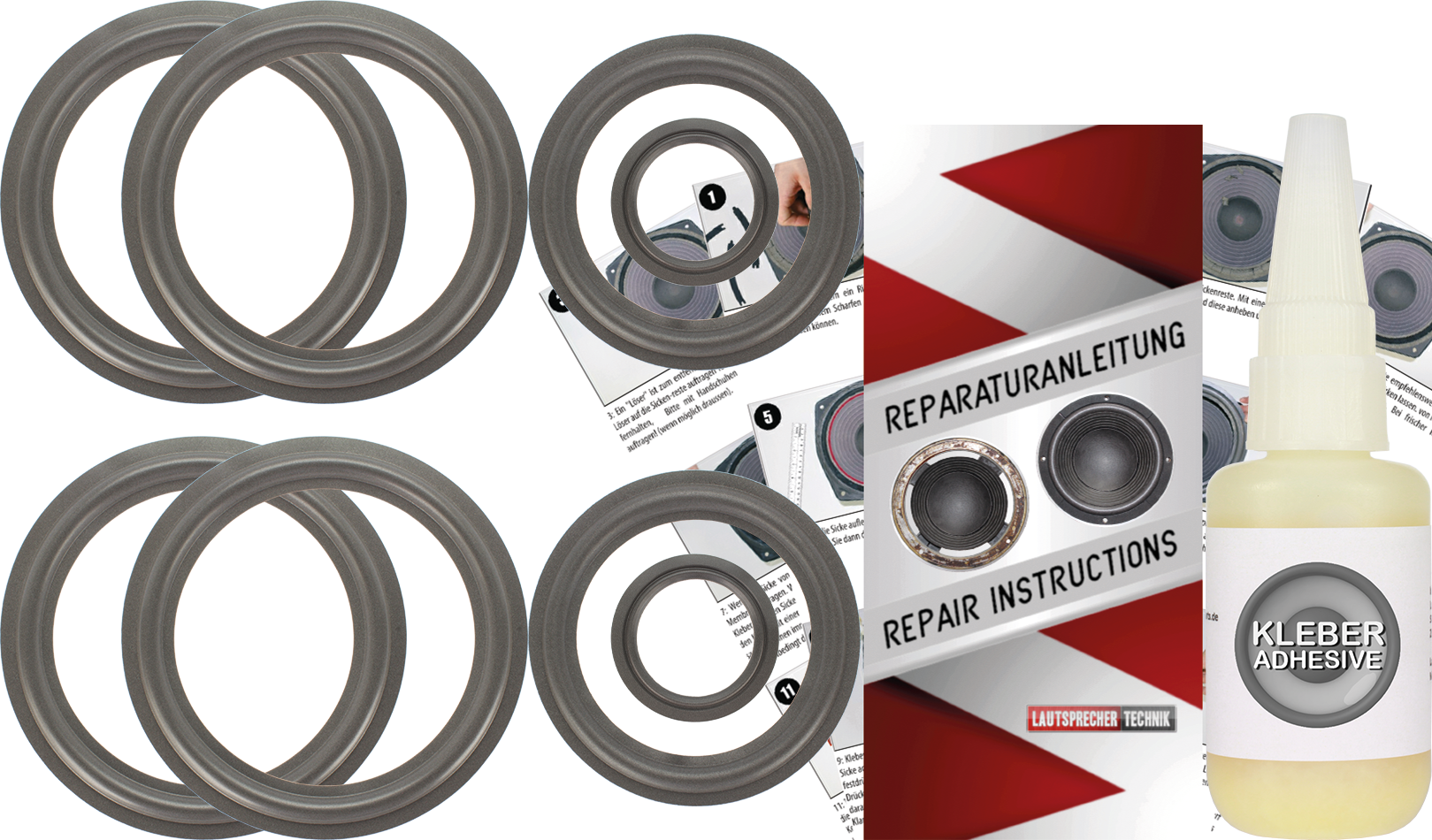 Lautsprecher Technik Jbl Model HP Speaker Surround Re Foam Complete Repair Kit For Woofer