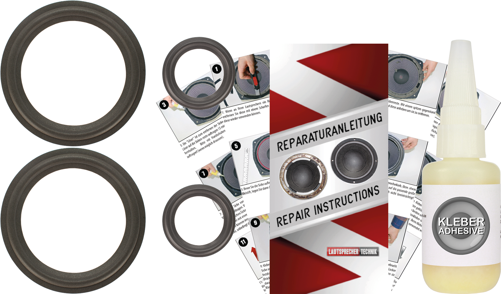 Lautsprecher Technik - Philips FB 830 Speaker Surround Re-Foam Complete ...