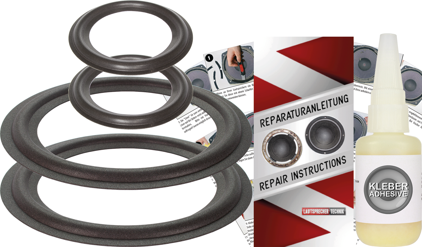 Lautsprecher Technik - Philips FB 830 Speaker Surround Re-Foam Complete ...