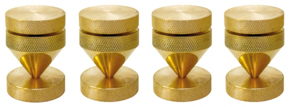 Lautsprecher Technik - Dynavox Isolation Cone Set 4 Pcs. Brass